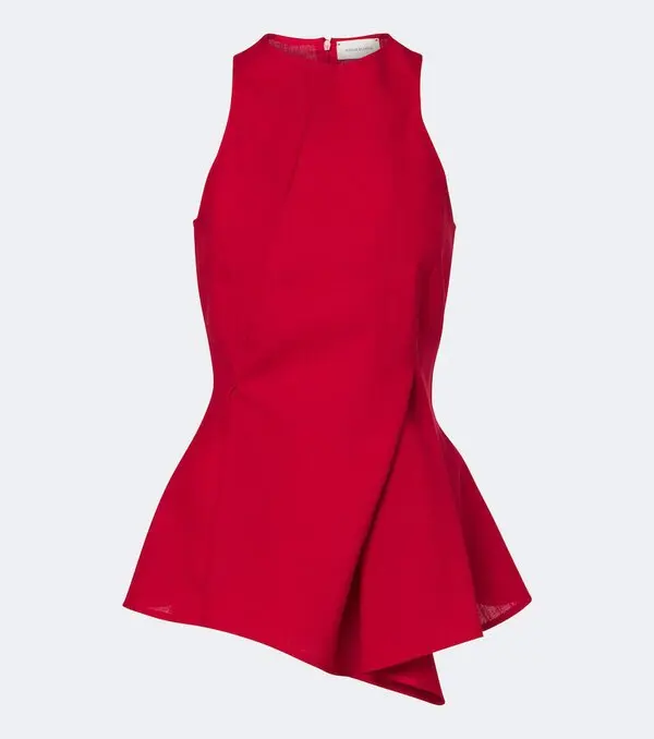 Magda Butrym Asymmetric Virgin Wool Top