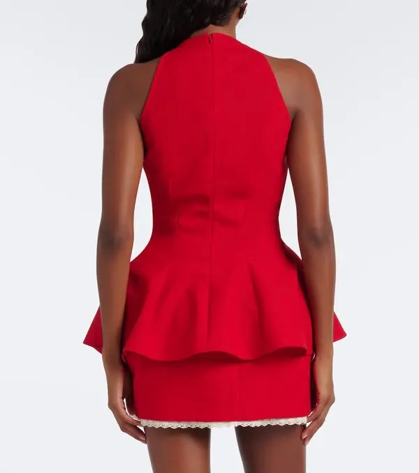 Magda Butrym Asymmetric Virgin Wool Top