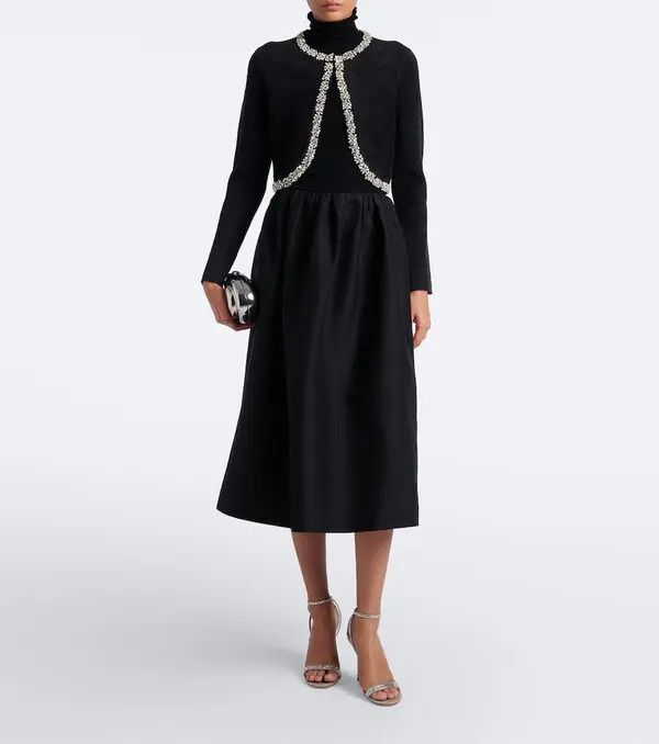 Simkhai Embellished Cropped Cardigan