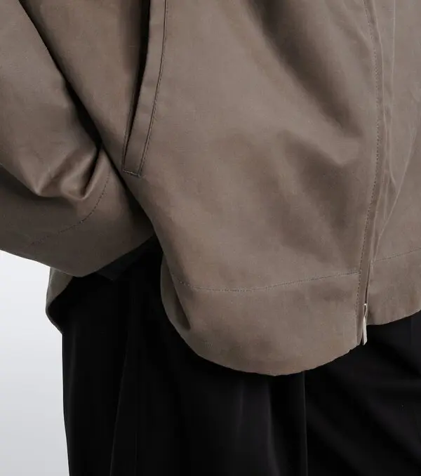 TOTEME Coated Cotton Jacket - Green