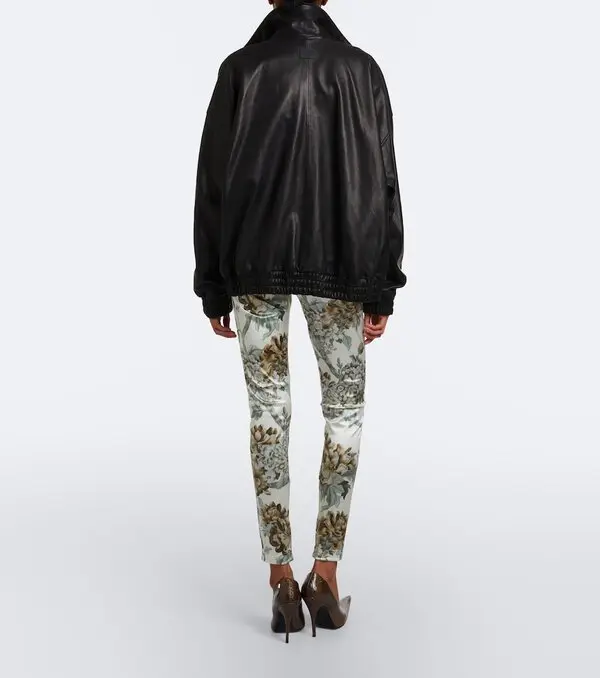 Acne Studios Floral Jersey Skinny Pants