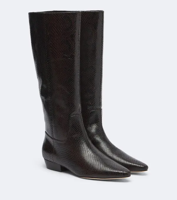 Veronica Beard Gabrielle Leather Knee-high Boots