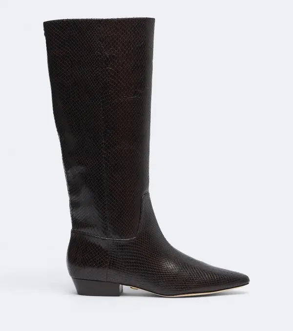 Veronica Beard Gabrielle Leather Knee-high Boots