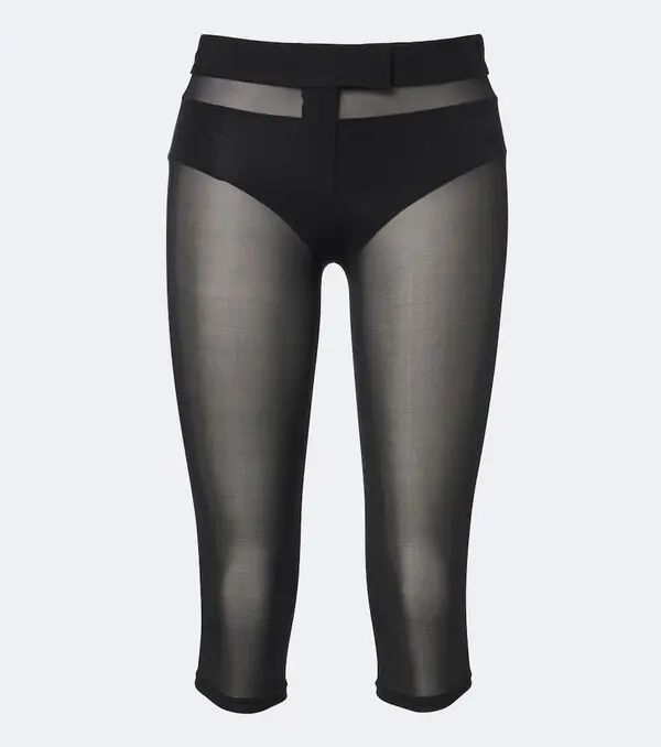 Magda Butrym Sheer Capri Pants And Briefs Set