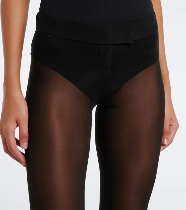 Magda Butrym Sheer Capri Pants And Briefs Set