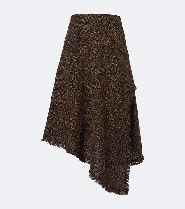 Proenza Schouler White Label Layne Bouclé Midi Skirt - Multicoloured