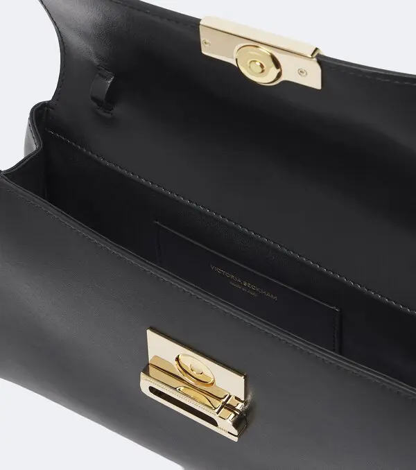 Victoria Beckham Dorian Trapeze Leather Shoulder Bag - Black