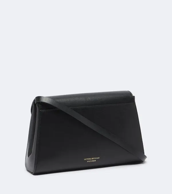 Victoria Beckham Dorian Trapeze Leather Shoulder Bag - Black