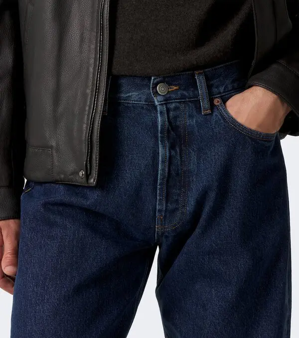 Thom Sweeney Mid-rise Slim Jeans
