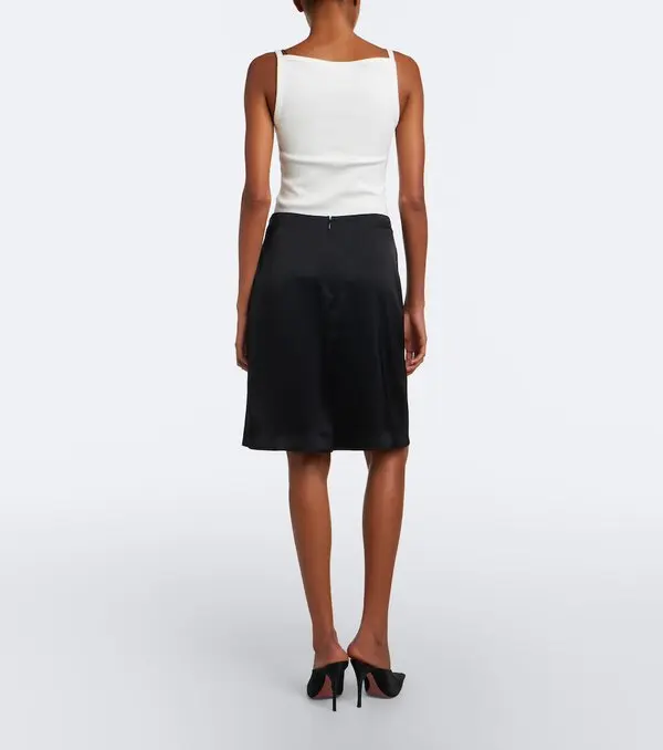 COURREGES Courrèges Satin Pencil Skirt