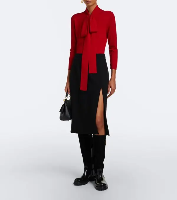 Dolce & Gabbana Dg Leather And Suede Knee-high Boots