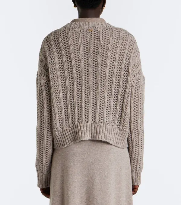 Max Mara Open-knit Cashmere Cardigan