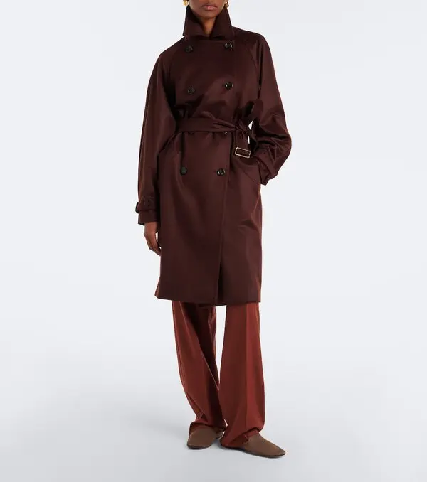 Max Mara Double-breasted Cashmere Trench Coat