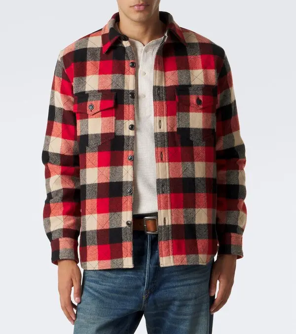 Ralph Lauren Padded Plaid Wool Twill Overshirt