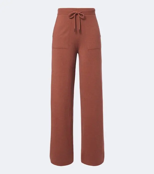 Max Mara Cashmere Wide-leg Pants - Brown