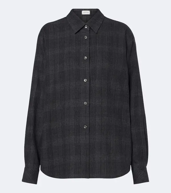 Magda Butrym Plaid Virgin Wool Shirt