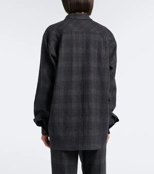 Magda Butrym Plaid Virgin Wool Shirt