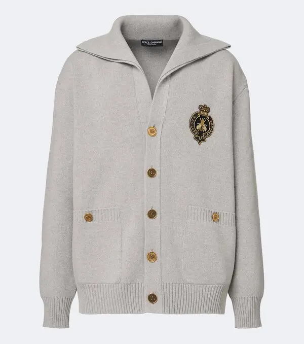 Dolce & Gabbana Logo Virgin Wool Cardigan