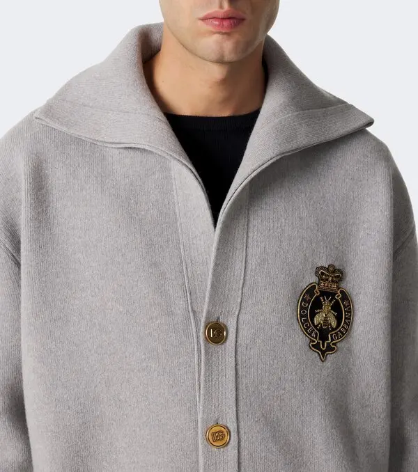 Dolce & Gabbana Logo Virgin Wool Cardigan