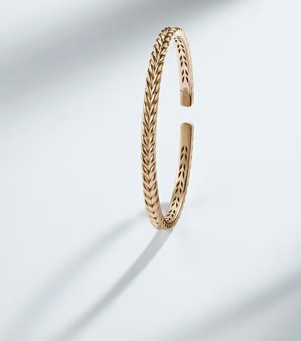 David Yurman Chevron 18kt Rose Cuff Bracelet