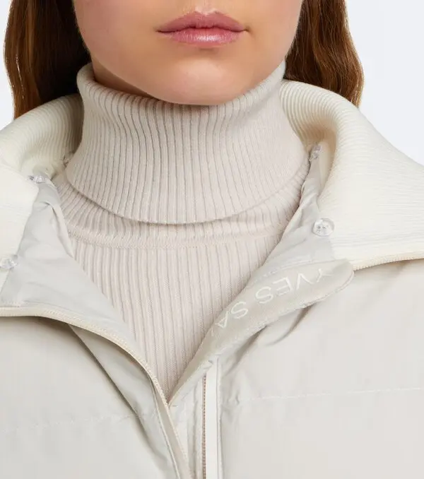 YVES SALOMON Belted Shearling-trimmed Down Ski Jacket