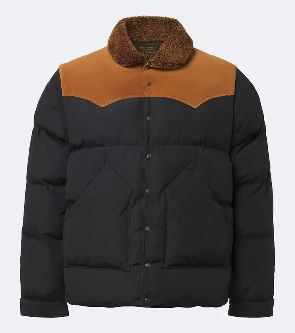 Ralph Lauren Suede-trimmed Puffer Jacket