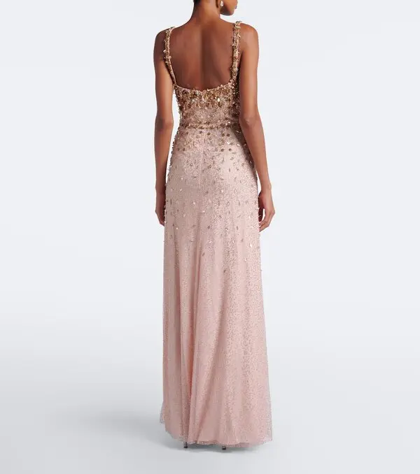 Jenny Packham Solstice Embellished Gown - Pink