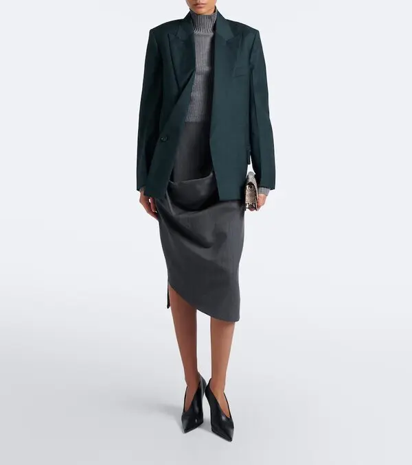 Victoria Beckham Dorian East-west Leather Clutch