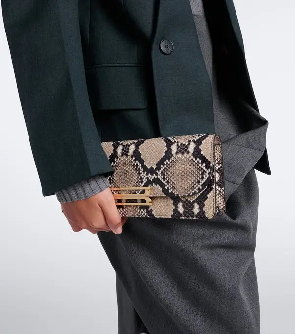 Victoria Beckham Dorian East-west Leather Clutch