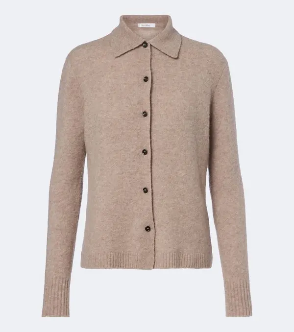 Max Mara Knitted Cashmere-blend Cardigan