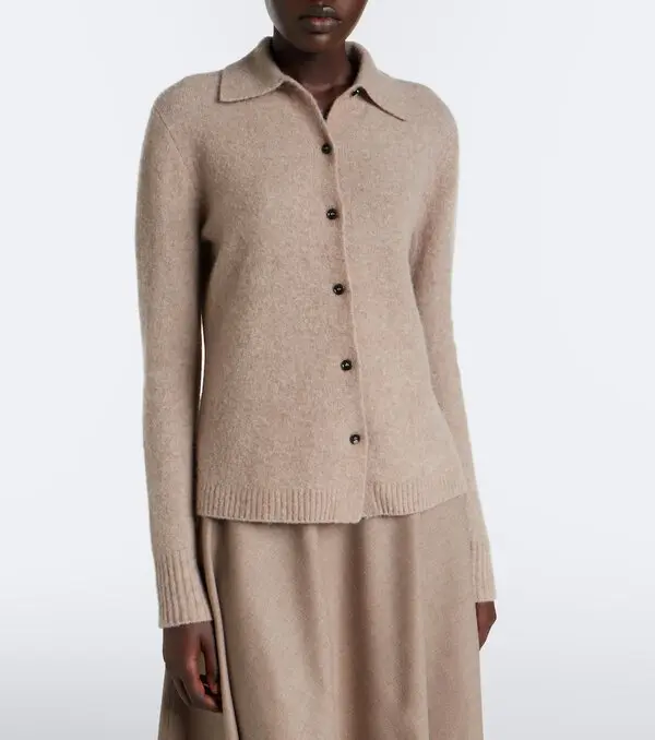 Max Mara Knitted Cashmere-blend Cardigan