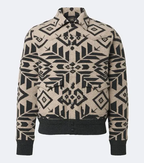 Ralph Lauren Wool Jacquard Blouson Jacket