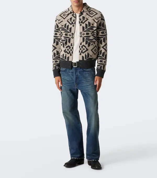 Ralph Lauren Wool Jacquard Blouson Jacket