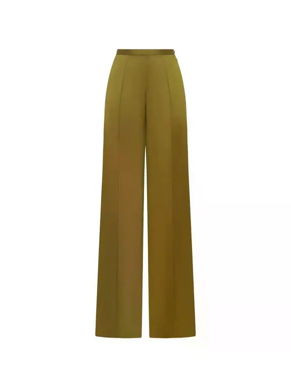 TALLER MARMO Marlene Satin-finish Trousers - Green