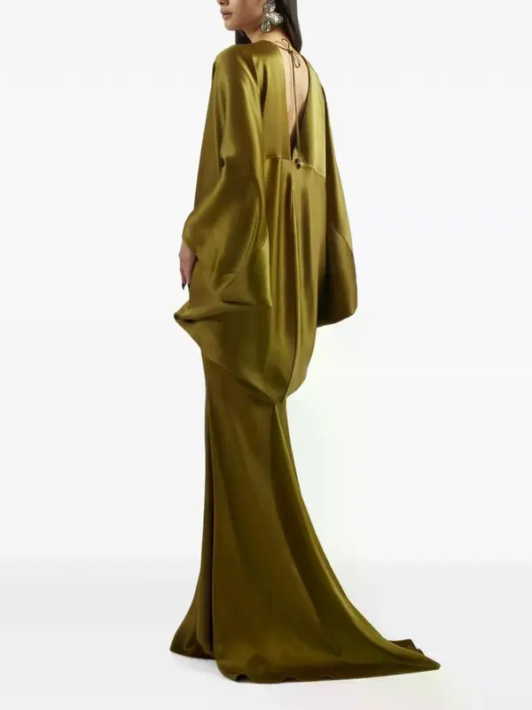 TALLER MARMO Butterfly Maxi Dress - Green