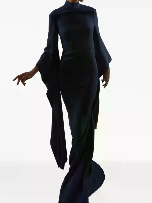 TALLER MARMO Dragon Draped-sleeve Gown