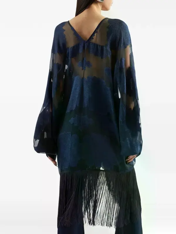 TALLER MARMO 1920 Fringed Silk Coat