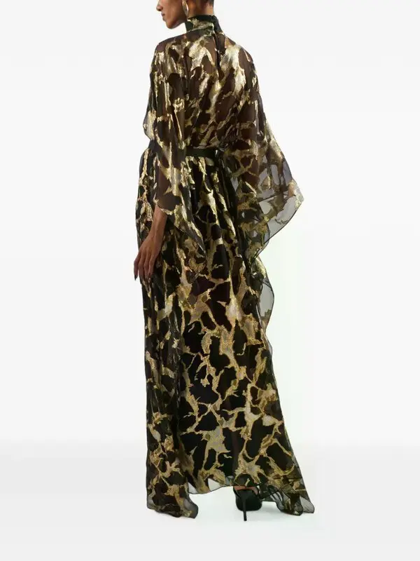 TALLER MARMO Kintsugi Silk-blend Maxi Dress