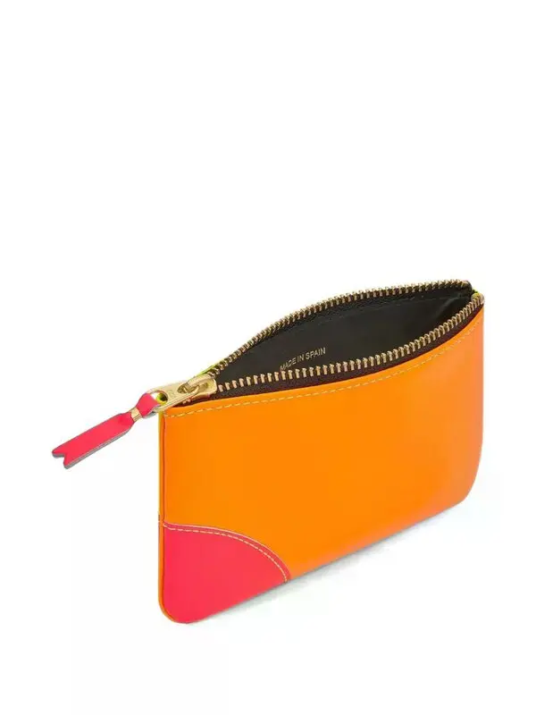 Comme Des Garçons Panelled Leather Zip Wallet