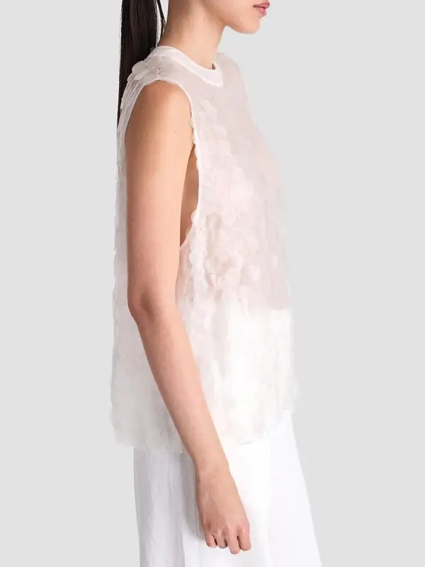 TWP Shell Semi-sheer Silk Top