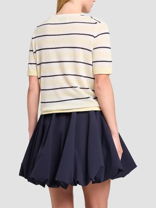 TWP Striped Cashmere T-shirt