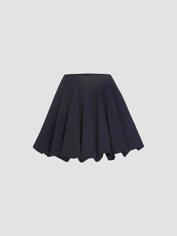 TWP Julia Pleated Cotton Poplin Miniskirt