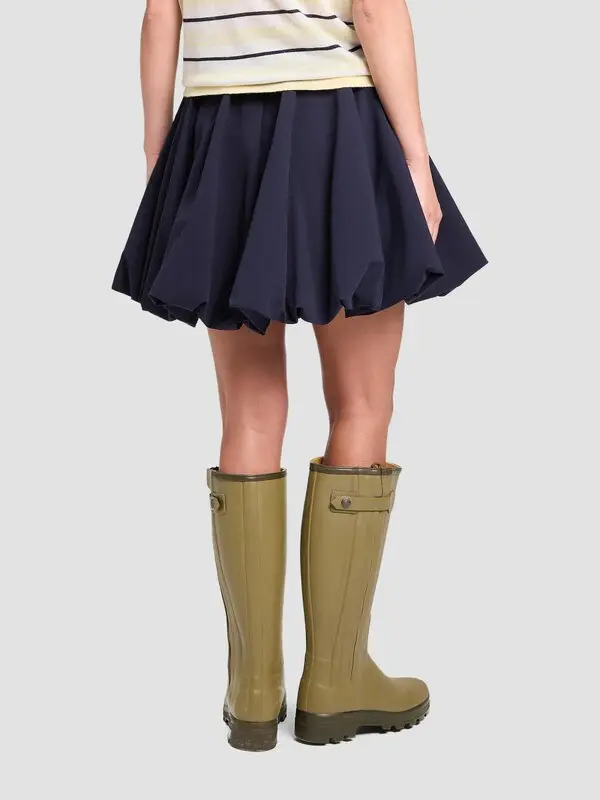 TWP Julia Pleated Cotton Poplin Miniskirt