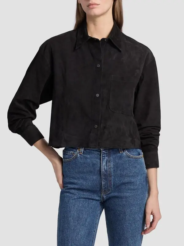 TWP Little Big Joe Suede Jacket - Black