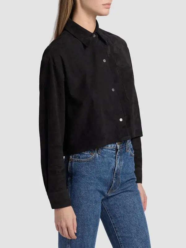 TWP Little Big Joe Suede Jacket - Black