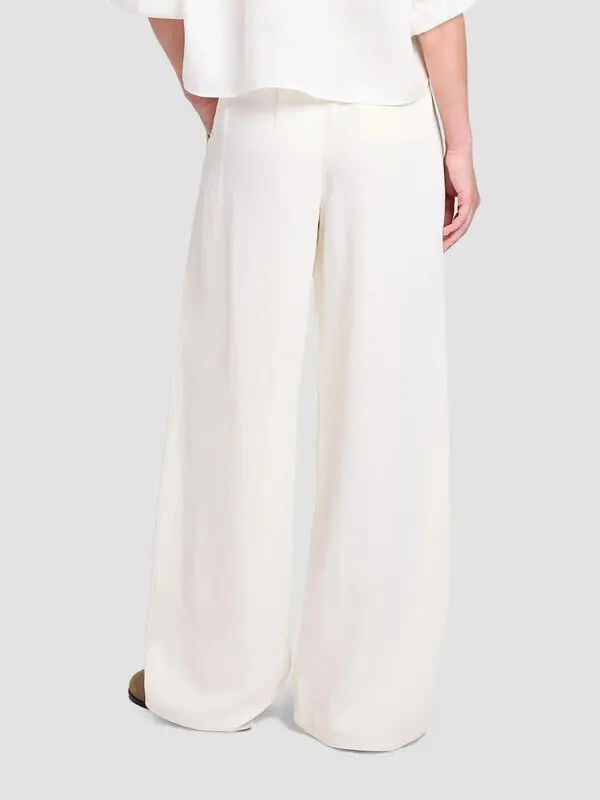 TWP Hudson St. Linen-blend Pants - Bone