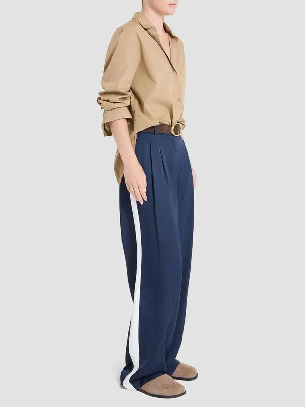 TWP Sulli Wide-leg Tuxedo Pants