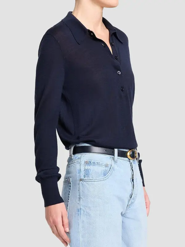 TWP Uma Henley Cashmere Top