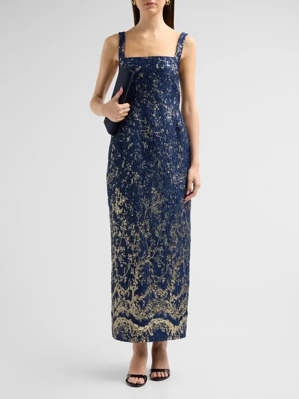 Simkhai Virette Column Maxi Dress