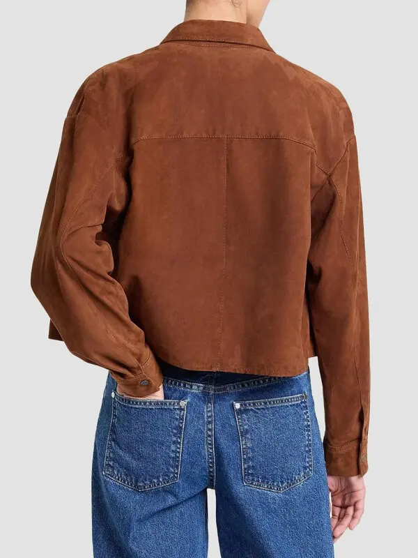 TWP Little Big Joe Drop Shoulder Suede Jacket